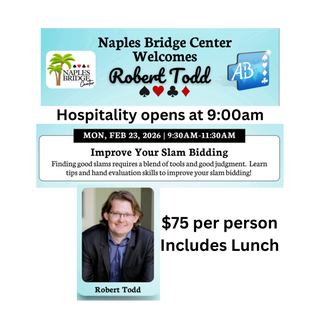 Robert Todd Lesson w/ Lunch 2/23/26